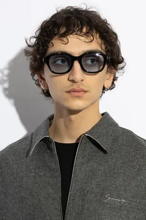 TOM FORD Rectangular Full Rim Sunglasses - Black