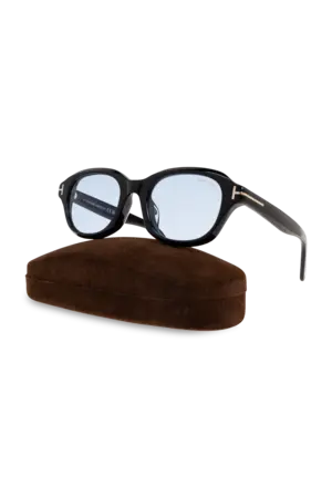 TOM FORD Rectangular Full Rim Sunglasses - Black