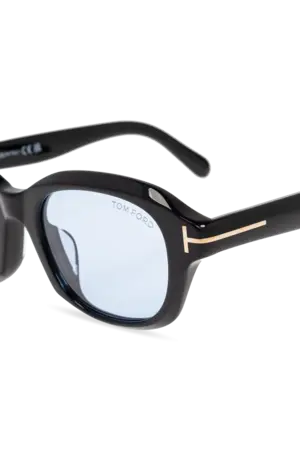 TOM FORD Rectangular Full Rim Sunglasses - Black