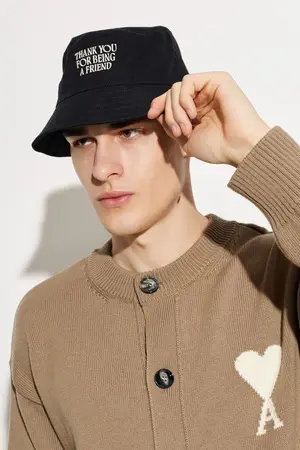 AMI Paris Hat With Embroidered Lettering