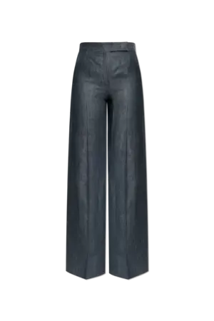 Max Mara Linen Palazzo Trousers - Grey