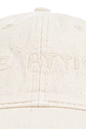 Attico Cap With Visor - Cream
