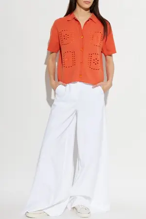 Paul Smith Openwork Embroidered Cotton Shirt