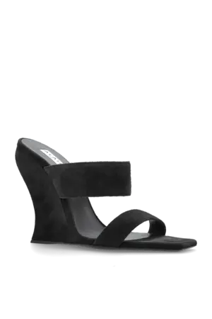 Alaïa Suede Wedge Sandals - Black