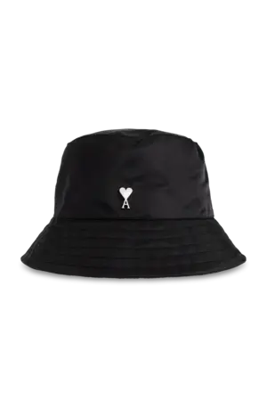 Ami Logo Bucket Hat - Black
