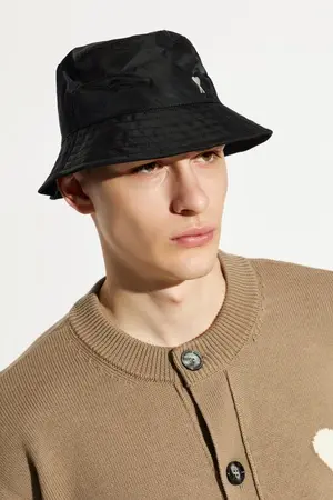 AMI Paris Logo Bucket Hat - Black