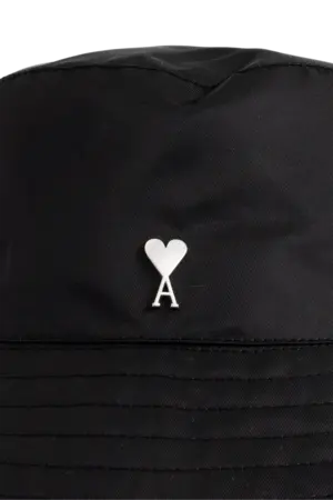 AMI Paris Logo Bucket Hat - Black