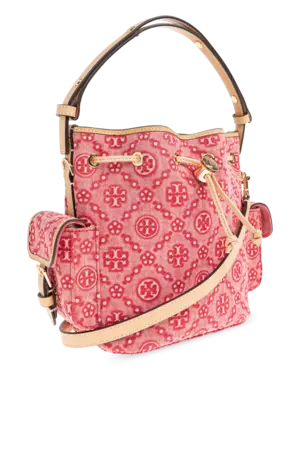 Tory Burch T Monogram Shoulder Bag - Red