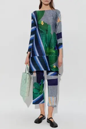 Issey Miyake Pleated Culottes - Multicolour