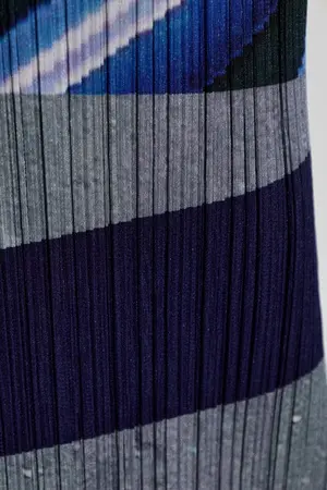 Issey Miyake Pleated Culottes - Multicolour