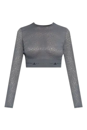 Adidas By Stella McCartney Long-sleeved Training Top - Grey