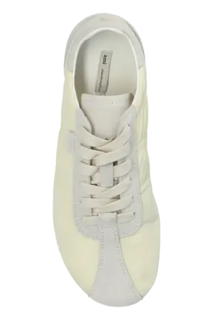 AMI Paris Logo Sneakers - Cream