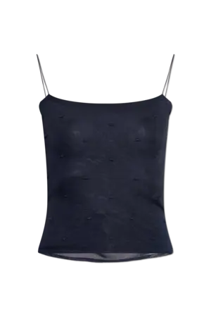 Jacquemus Strappy Viscose Top - Navy Blue
