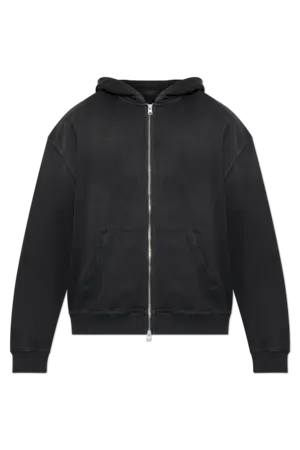 ALLSAINTS Terra Relaxed Fit Zip-up Hoodie - Grey
