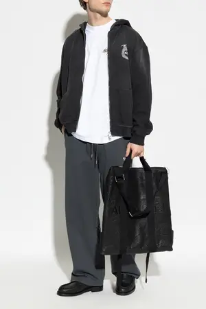 ALLSAINTS Terra Relaxed Fit Zip-up Hoodie - Grey