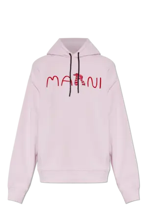 Marni Logo Hoodie - Pink