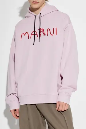 Marni Logo Hoodie - Pink