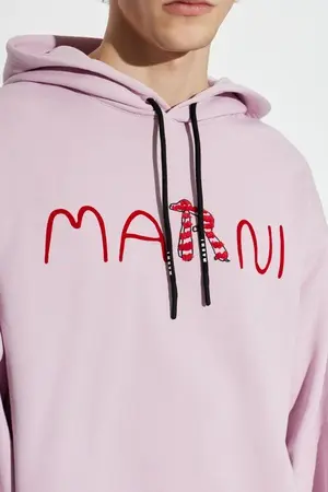 Marni Logo Hoodie - Pink