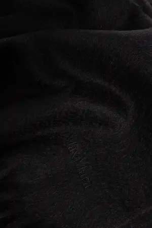 Max Mara Tartan" Scarf Made Of Camel Wool - Black