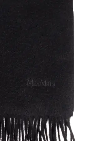 Max Mara Tartan" Scarf Made Of Camel Wool - Black