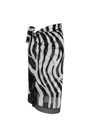Balmain Silk Pareo - Black