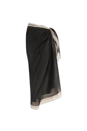 Balmain Silk Pareo - Black