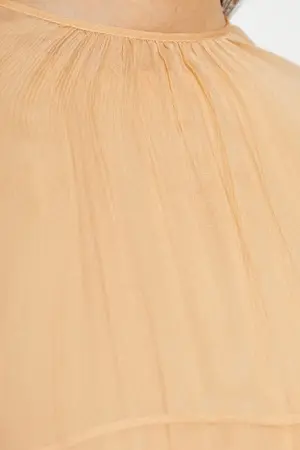 Chloé Silk Trapeze Dress - Beige