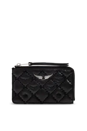 Zadig&Voltaire Quilted Leather Wallet - Black