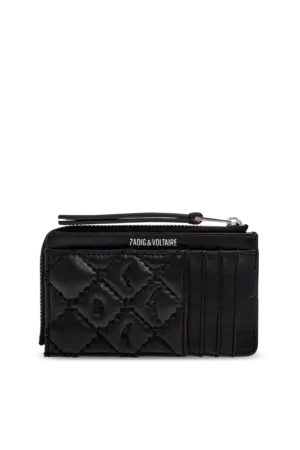 Zadig&Voltaire Quilted Leather Wallet - Black