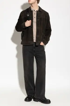ALLSAINTS Suede 'nates' Jacket - Brown