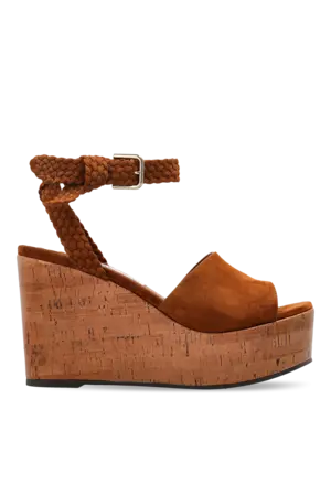 JIMMY CHOO Jori 100 Wedge Sandals - Brown