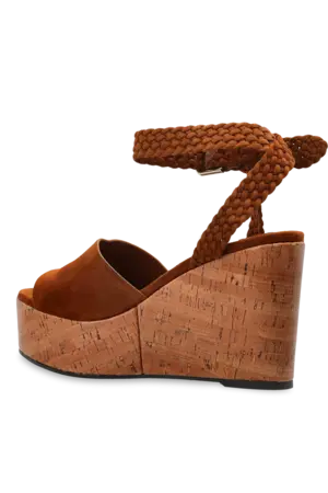 JIMMY CHOO Jori 100 Wedge Sandals - Brown