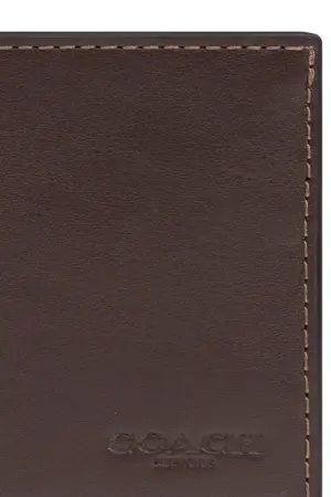 COACH Leather Wallet - Brown
