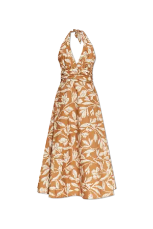 Max Mara Bella Midi Dress - Brown