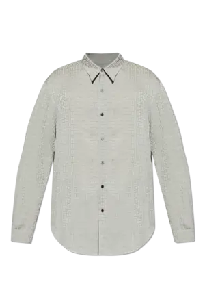 Balmain Shirt With Monogram - Grey