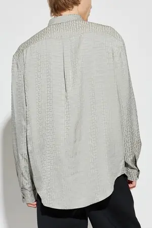 Balmain Shirt With Monogram - Grey