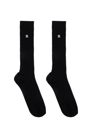 Dsquared2 Long Socks With Embroidered Logo - Black