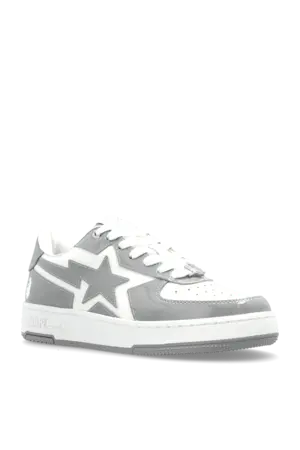 A BATHING APE Logo Sneakers - Grey