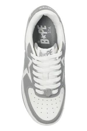 A BATHING APE Logo Sneakers - Grey