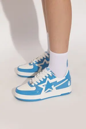 A BATHING APE Sports Shoes With Logo - Blue