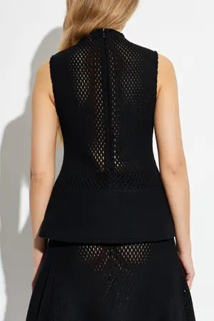 Alaïa Sleeveless Perforated Top