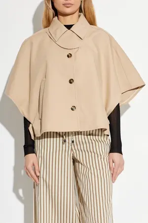 Max Mara Paggio' Cotton Poncho - Beige