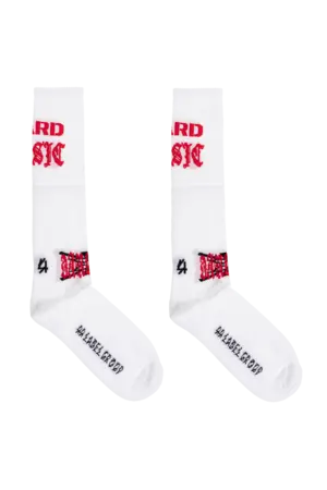 44 LABEL GROUP Logo Socks - White