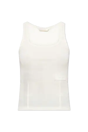 RETHINKIT STUDIOS Ribbed Sleeveless Top - Cream