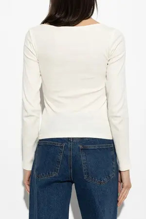 RETHINKIT STUDIOS Ribbed Long-sleeve Top