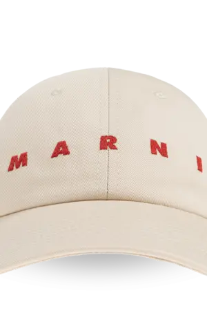 Marni Baseball Cap - Cream