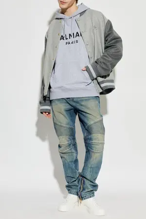 Balmain Vintage-effect Jeans - Blue