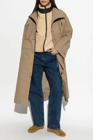 RETHINKIT STUDIOS Oversized Stand-collar Coat - Beige