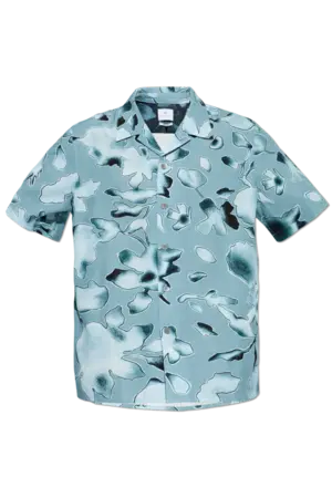 Paul Smith Shirt With A Pattern - Blue