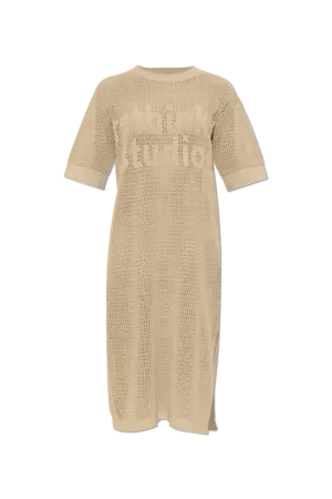 RETHINKIT STUDIOS Cotton Knit Midi Dress - Beige